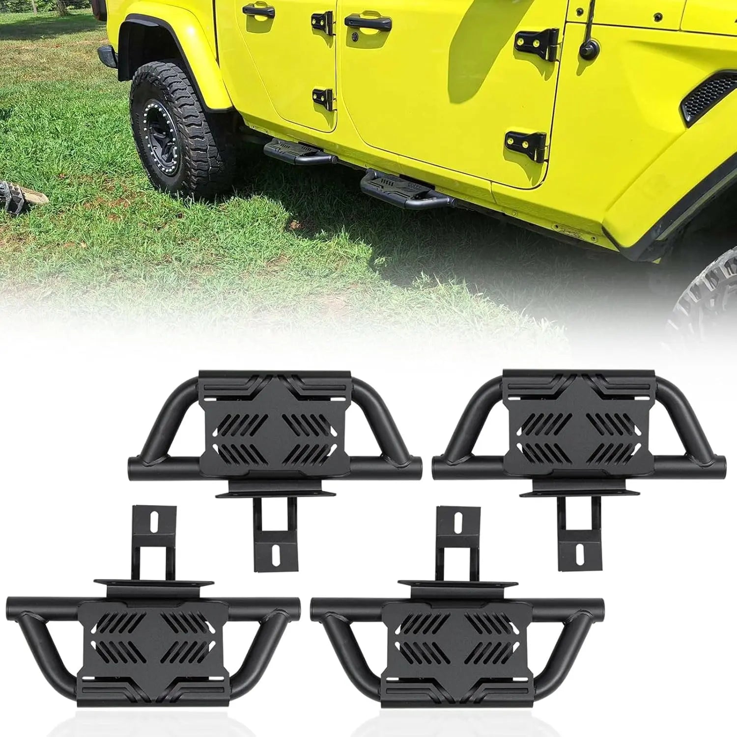 EZ Side Steps Fit for Fit for 2019-2024 Jeep Gladiator JT 4 Door ...
