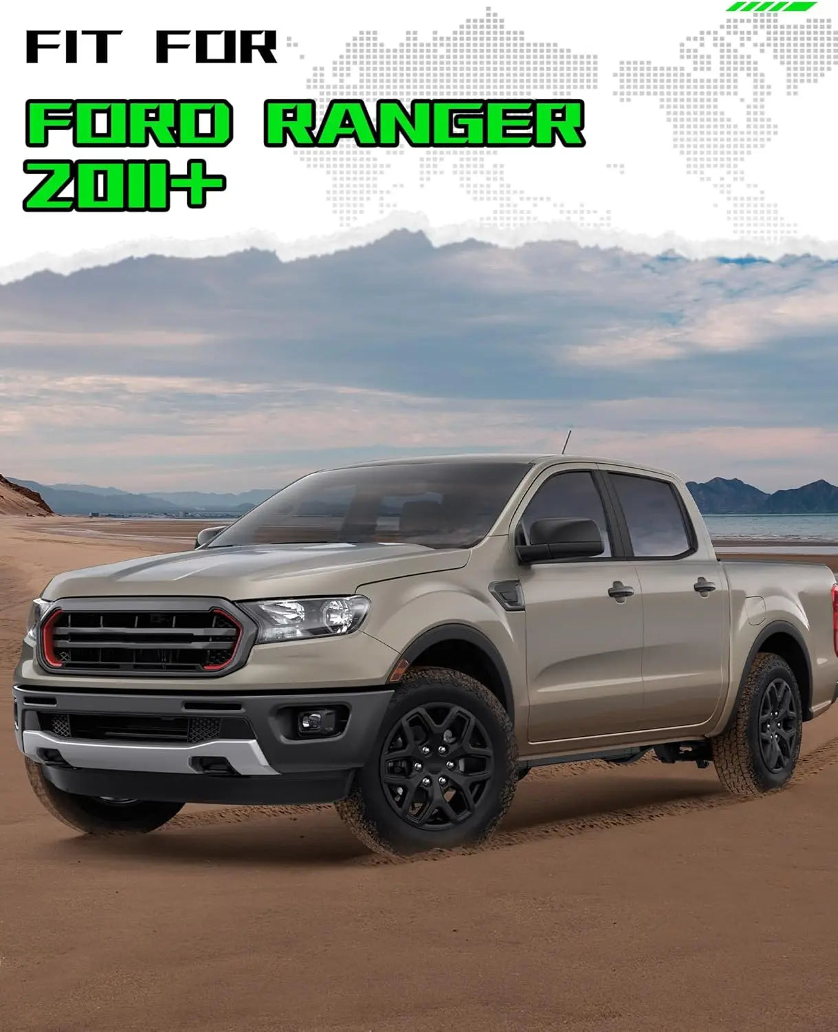 Upgraded Truck Bed Extender Fit for Ford Ranger Tailgate Extender