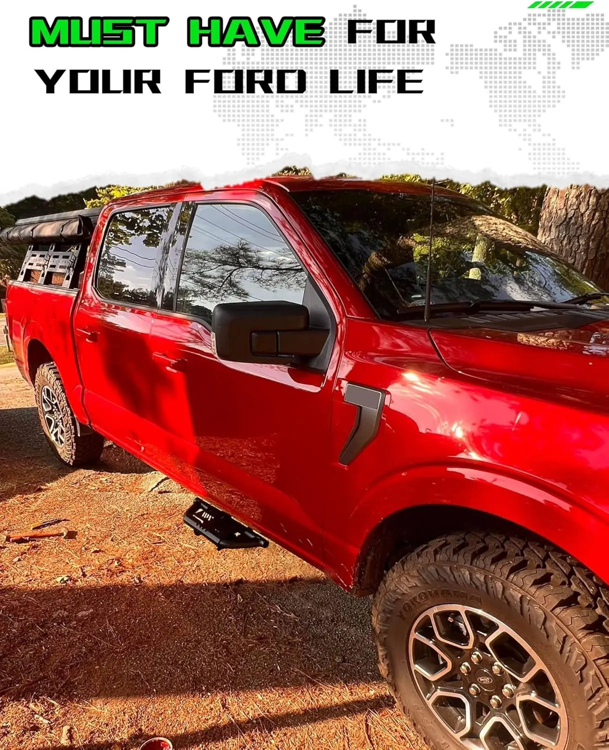 2X EZ Side Steps Fit for 2015-2024 Ford F-150 & 2017-2024 Ford F250 ...