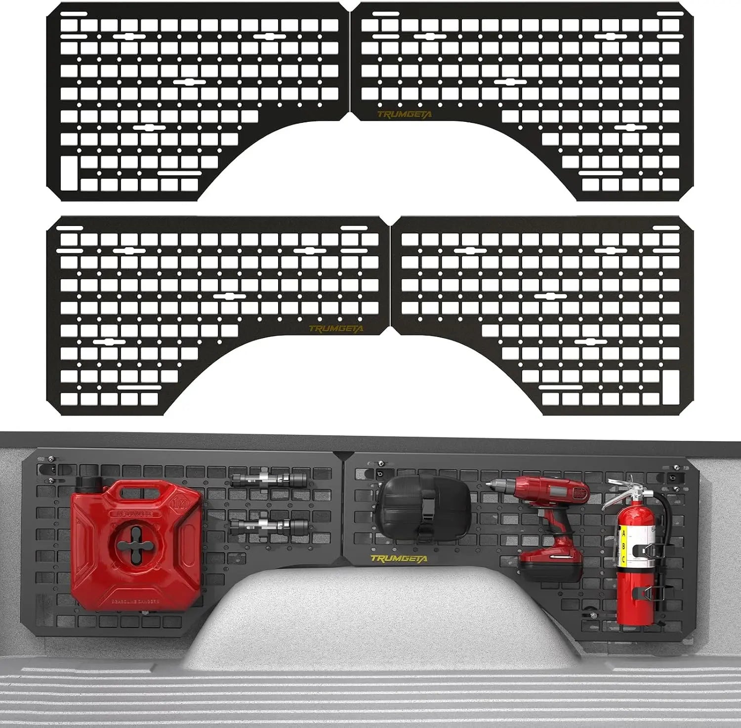 Trumgeta Heavy-Duty Side Bed MOLLE Panel Fit for 2014-2018 Chevy Silverado