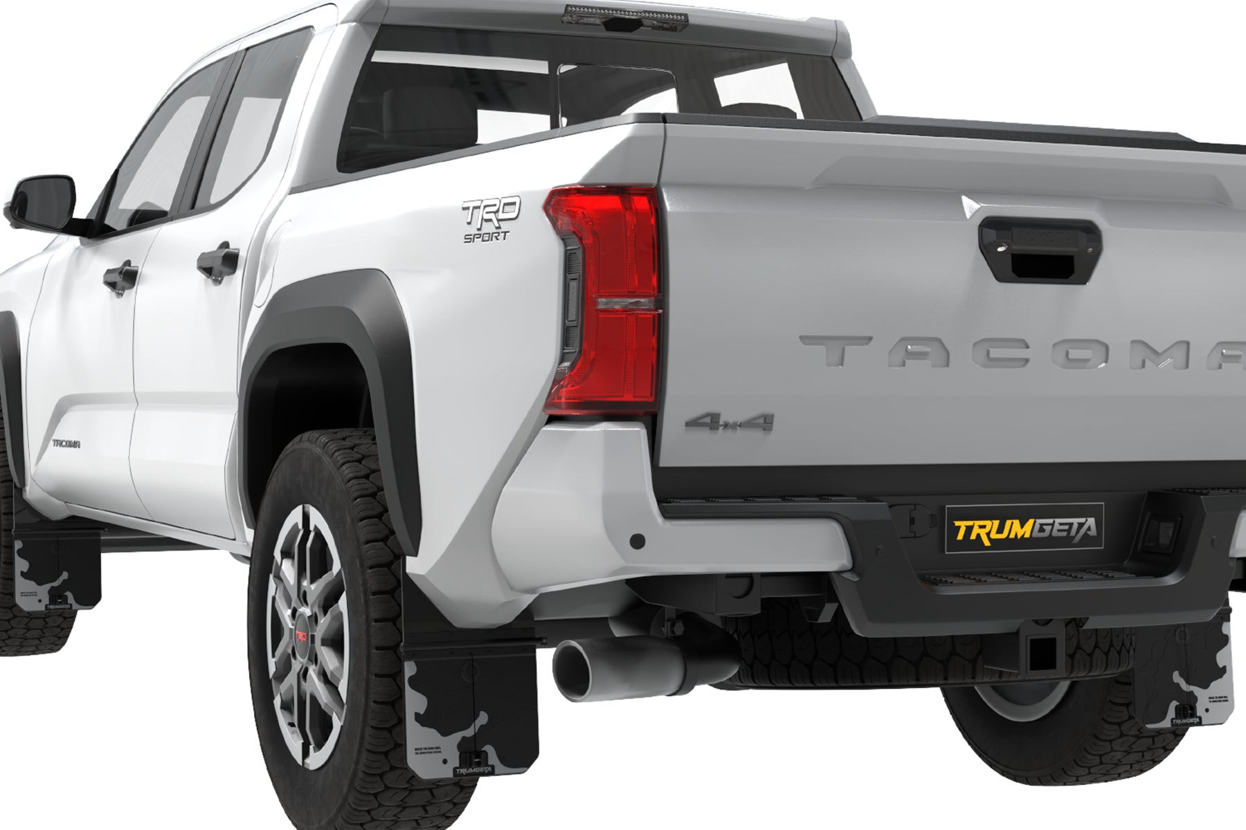 TRUMGETA 4PCS Silver Truck Mud Flaps for Toyota Tacoma 2024-2026